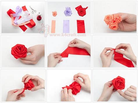 How To Make A Ribbon Rosettes Ribbon Roses Tutorial K4 Craft