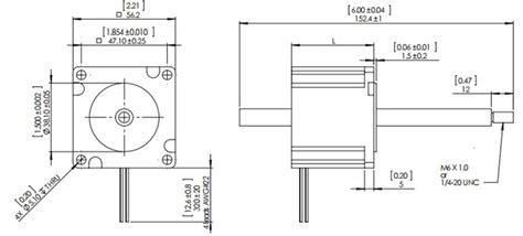 Nema 23 Stepper Motor Dimensions