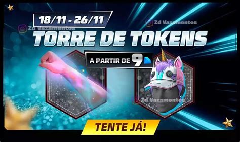 Veja Torre De Tokens Free Fire Bon E Punho Unic Rnio Novembro