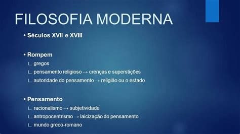 Mapas Mentais Sobre FILOSOFIA MODERNA Study Maps