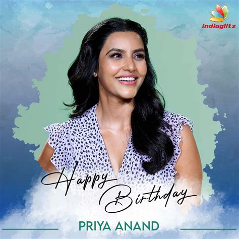 IndiaGlitz Tamil On Twitter Wishing Actress PriyaAnand A Very