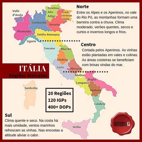 Descubra as regiões vinícolas italianas Vinhos italianos Vinhos e