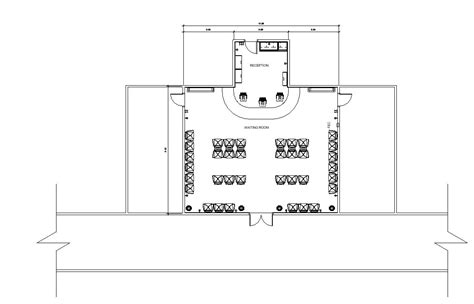 Waiting Area Cad Block