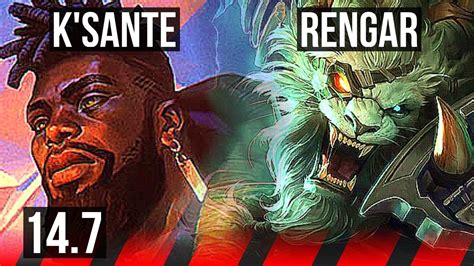 K Sante Vs Rengar Top Solo Kills Games Dominating
