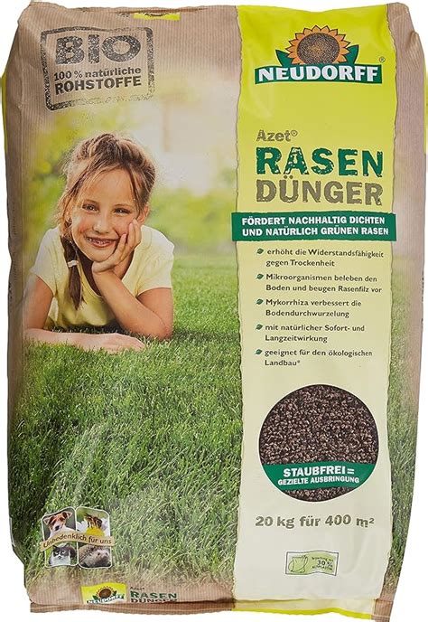 NEUDORFF Azet Bio Rasen Dünger Organischer Rasendünger für eine