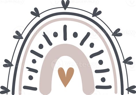 arco íris boho desenhados à mão para decoração estampas papel de