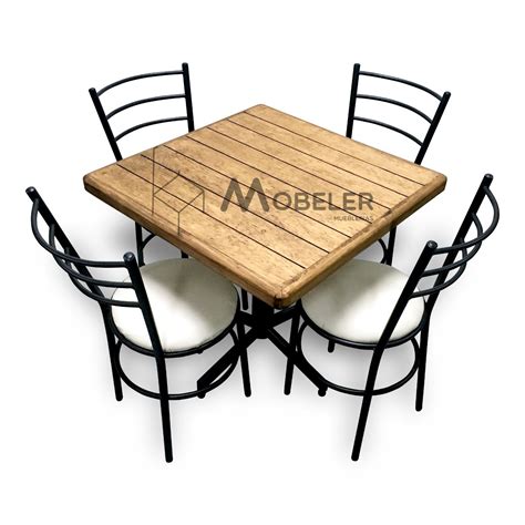 Mesa De Madera Sillas Para Restaurante Bar Cafetería Lounge 2 150
