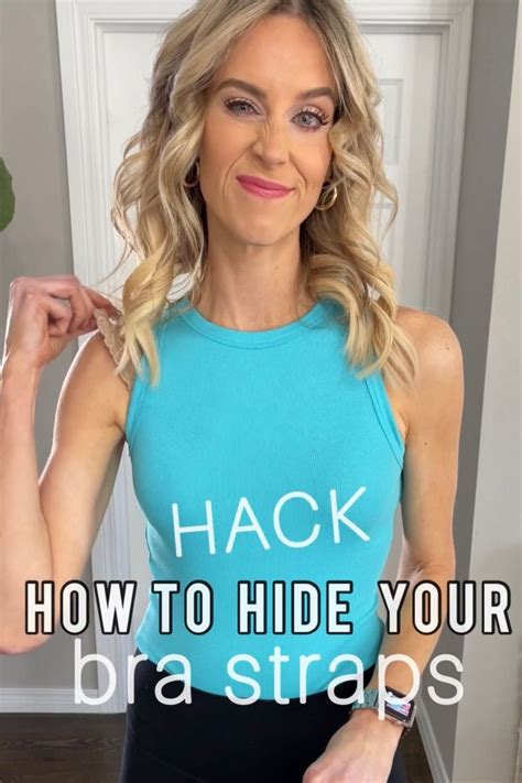 Bra Hack How To Hide Your Bra Straps On A Racerback Top Straight A Style In 2023 Bra Hacks