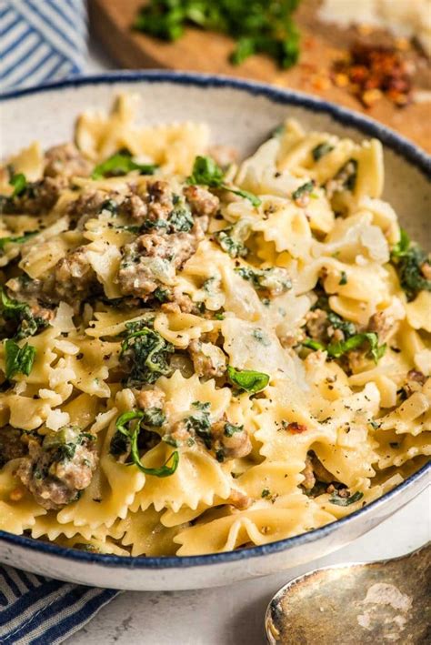 Creamy Italian Sausage Pasta With Kale NeighborFood