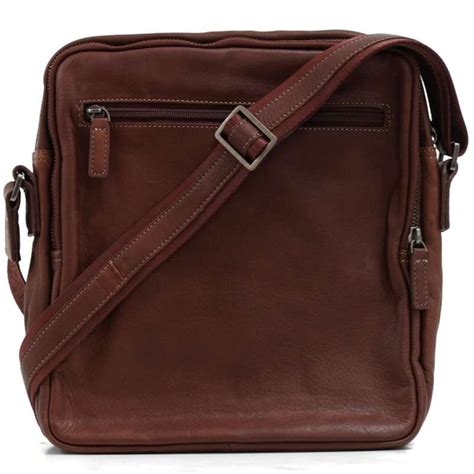 Sac Besace Homme En Cuir Katana Marron Planetebag