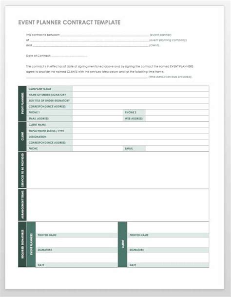 Event Planning Checklist Template Word