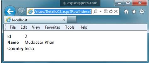 how to parse data from gridview row to another page using c and asp 51188 hot sex picture