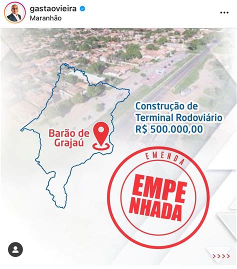 Deputado Federal do Maranhão envia R 500 mil para construção de uma