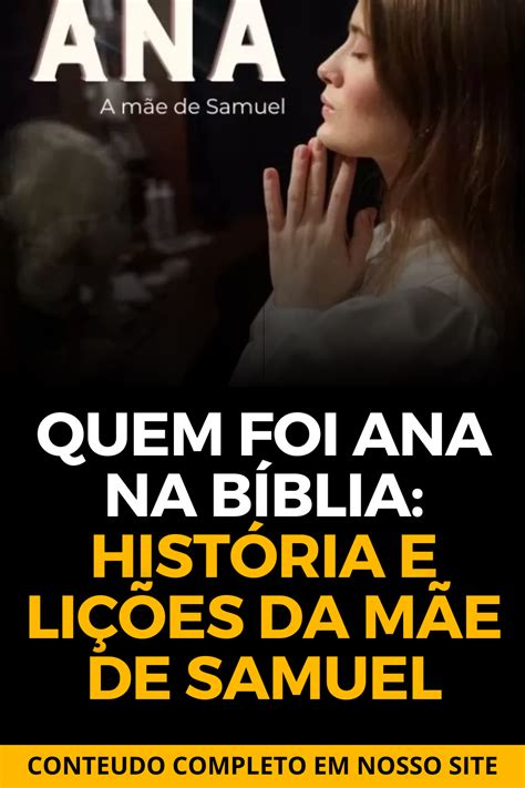 Quem Foi Ana Na Biblia BRAINCP