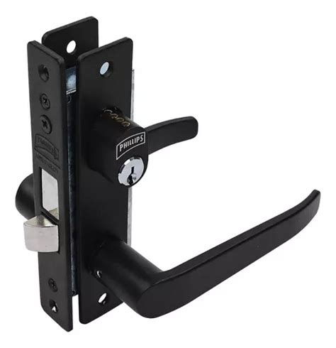 Cerradura Para Perfiles De Aluminio Phillips T Der Izq Color Negro