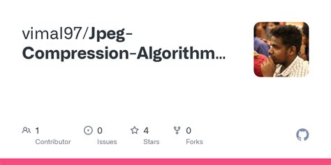 github vimal97 jpeg compression algorithm c
