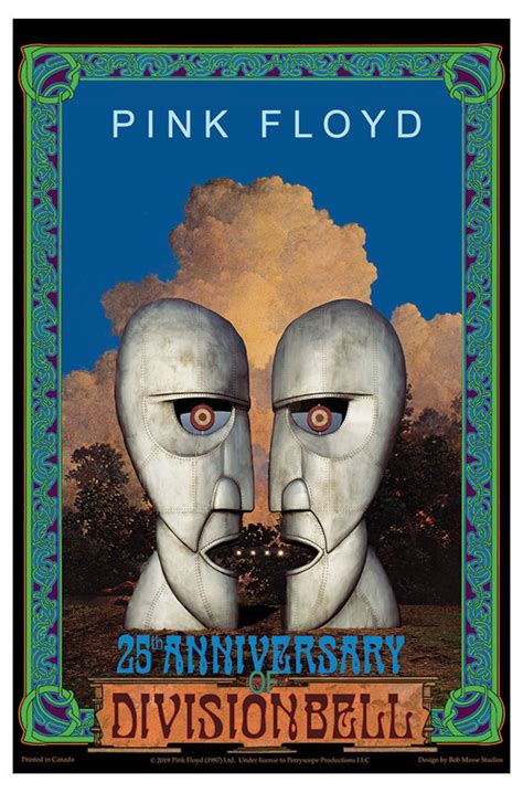 Pink Floyd Division Bell 25th Anniversary Poster Etsy