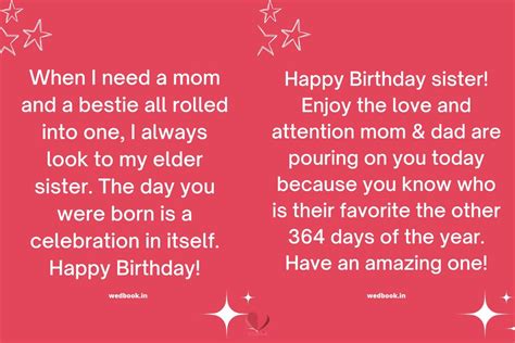 Heart Touching Birthday Wishes For Sister Blessings Long