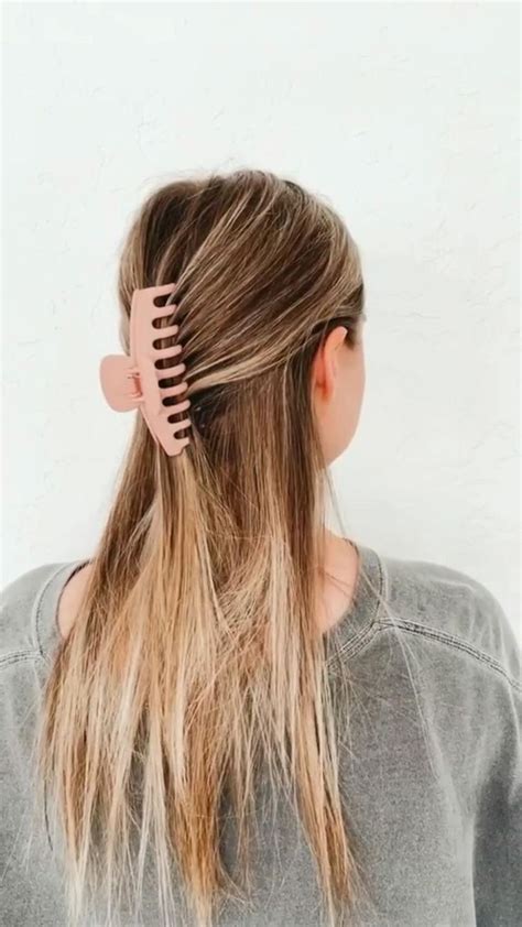 79 Popular Half Up Half Down Claw Clip Hairstyles For Short Hair