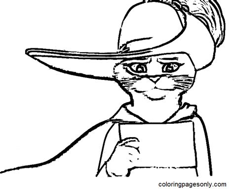 20 páginas para colorear de El Gato con Botas ColoringPagesOnly