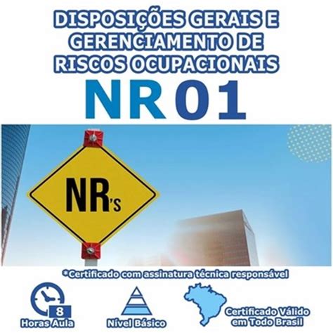 Curso Nr Disposi Es Gerais E Gerenciamento De Riscos Ocupacionais