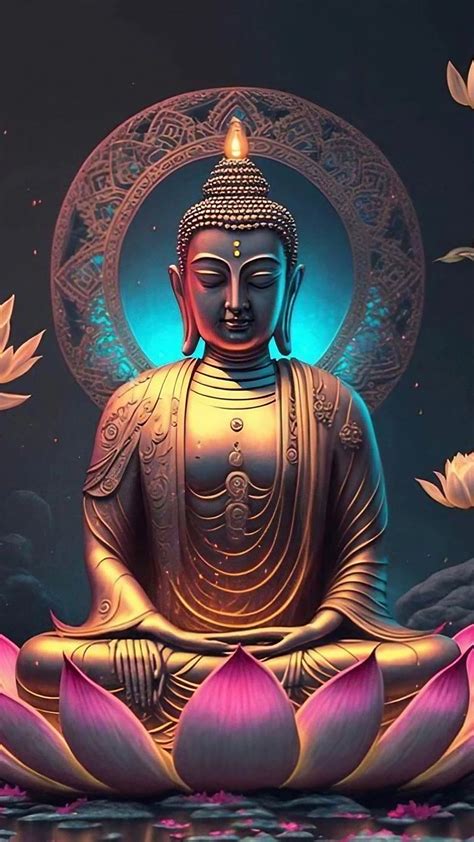 Gautam Buddha Sitting On Lotus Siddhartha Gautama Buddha Sitting On
