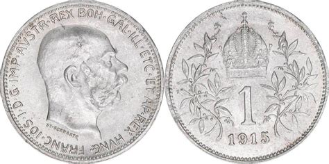 Österreich Kaiser Franz Joseph I 1 Krone 1915 MA Shops