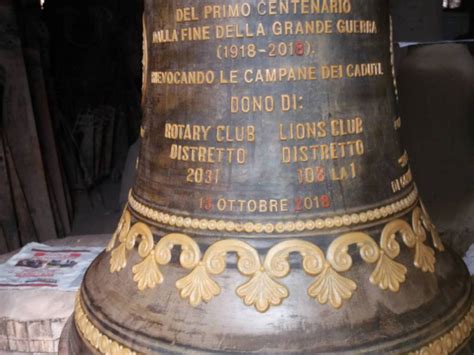 Una Campana Della Fonderia Di Agnone Per I Anni Dalla Fine Della