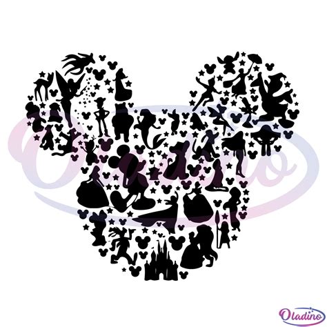 Mickey Head Disney Characters Svg Mickey Mouse Svg Digital File