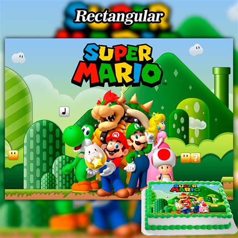 Edible Super Mario Cake Topper Archives Edible Printed Toppers