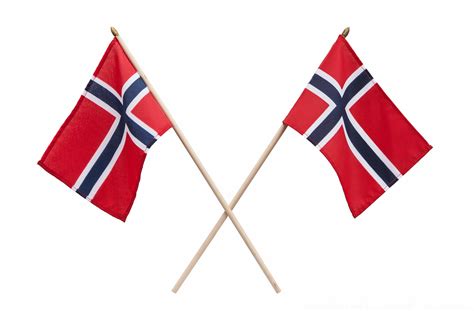 Bandycoach No Norske Flagg I Kryss Betalt Bildetyveri
