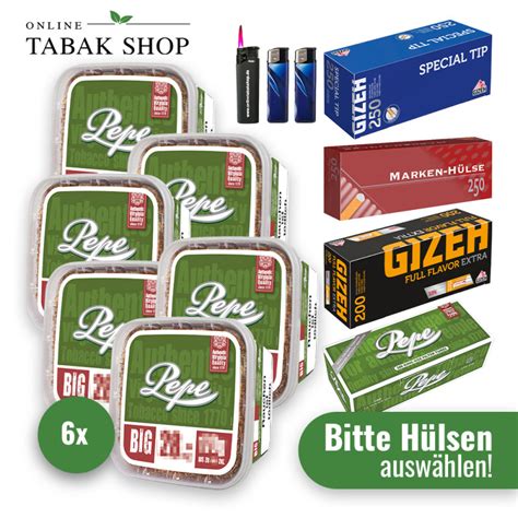Pepe Rich Green Tabak 6 x 170g 1 000 Hülsen ab 179 95 kaufen