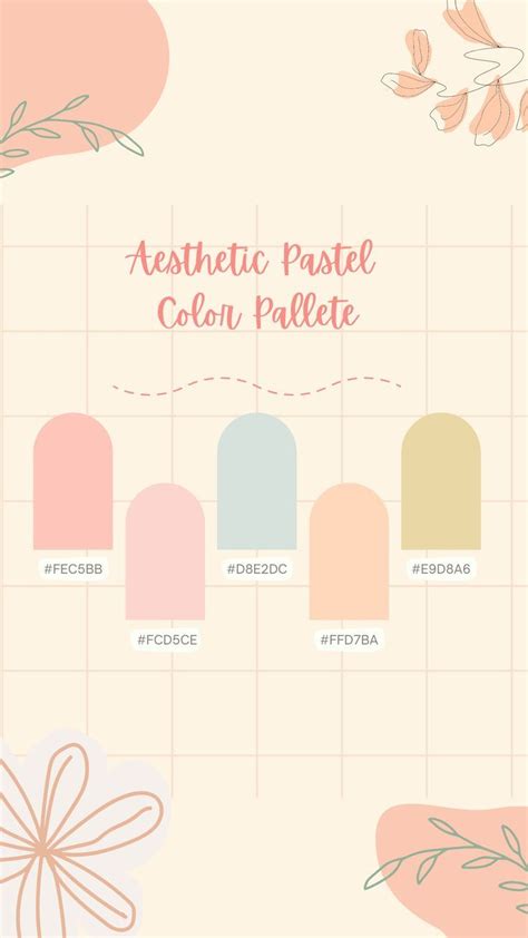 Color Palette Aesthetic Neutral Pastel Vintage With Hex Codes Canva On