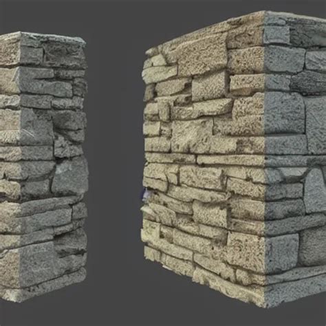 Normal Map And Diffuse Map Of A Stone Wall Seamless Stable Diffusion