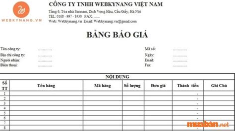 Mẫu Báo Giá Là Gì Những Mẫu Báo Giá Mới Nhất 2023