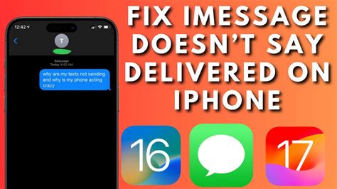 How To Fix Imessage Doesnt Say Delivered On Iphone Youtube