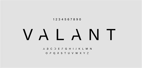 Abstract Minimal Modern Alphabet Fonts For Logo Typography Technology