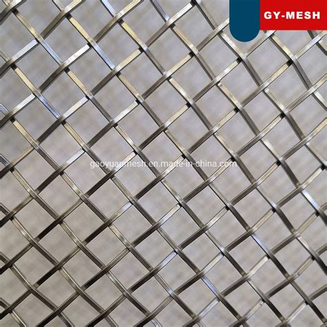 Flat Fluted Single Crimped Wire Grille Decorative Metal Mesh China