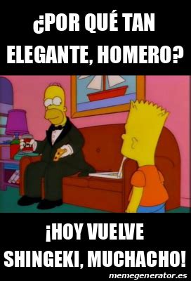 Meme Personalizado por qué tan elegante homero hoy vuelve