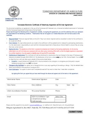 Fillable Online Why Create Certificates Of Veterinary Inspection
