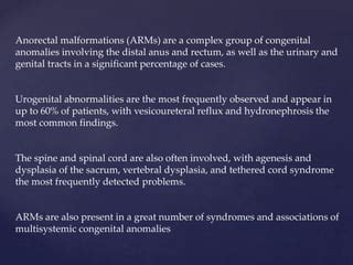 Anorectal Malformations PPT