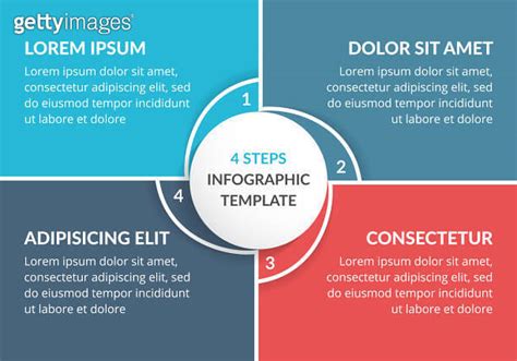 Infographic Template with 4 Steps 이미지 1433878318 게티이미지뱅크