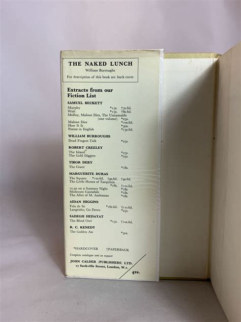 William S Burroughs The Naked Lunch First Uk Edition