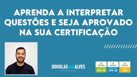 Simulado Anbima Quest Es Corrigidas Cpa Cpa E Cea Youtube