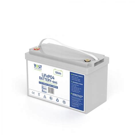 AKUMULATOR LITOWY LiFePO4 12V 100 Ah BMS 100A DO KAMPERA ŁODZI JACHTU