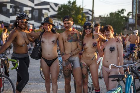 Brighton Naked Bike Ride Cumception