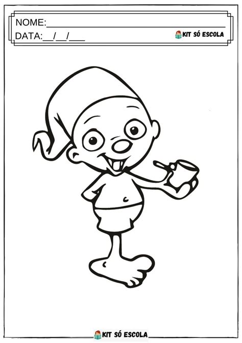Desenhos do Saci Pererê para Colorir SÓ ESCOLA