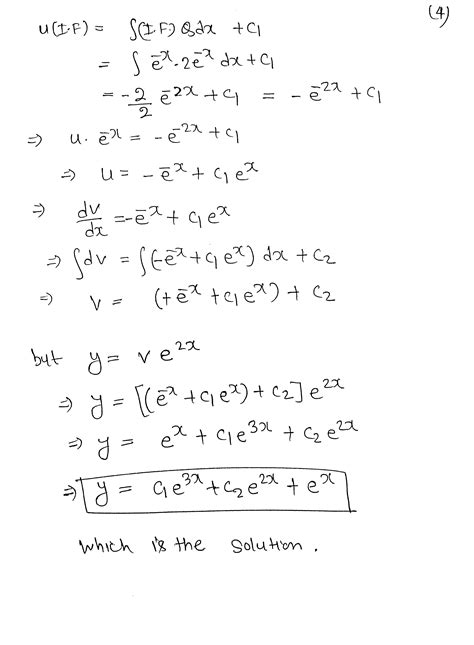 [solved] subject differential equation kindly solve the differential course hero