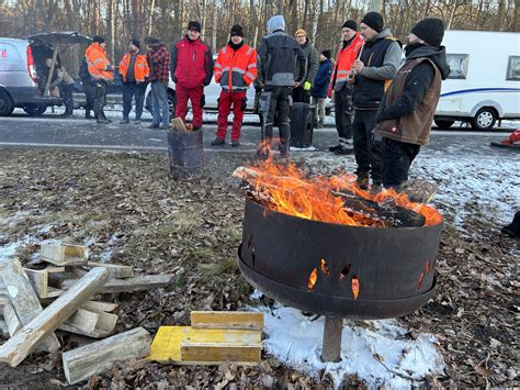 Protest rolników Zablokowany wjazd do Ahlbecku Świnoujście
