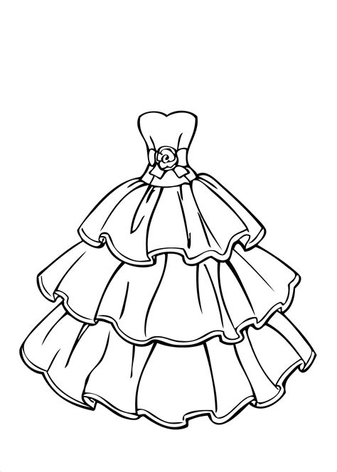 14 Incroyable Jolie Coloriage Robe Photograph COLORIAGE